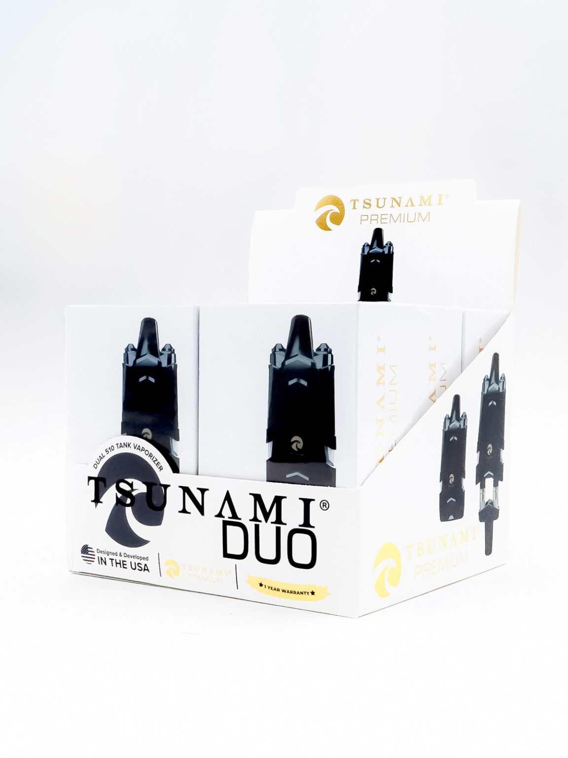 Tsunami Premium Duo Vaporizer – Dual 510 Tank Vape – Tsunami Premium